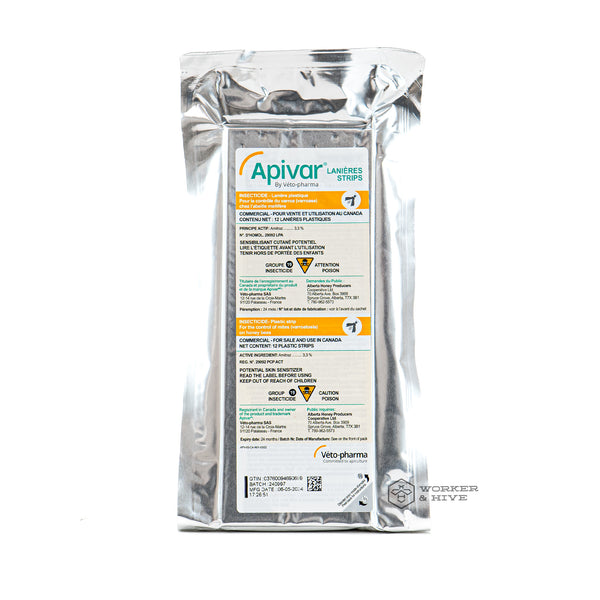 Apivar Mite Treatment – Worker and Hive Bee Supply