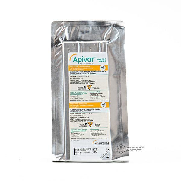 Apivar Mite Treatment – Worker and Hive Bee Supply