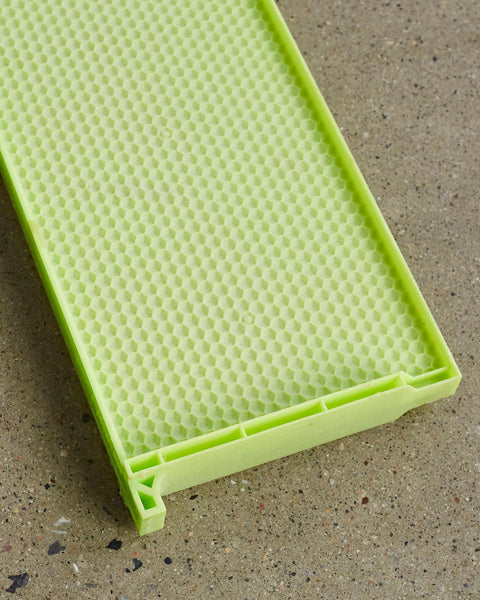 6 1/4" (Medium) Green Drone Comb - One Piece Plastic Frame – Worker and ...