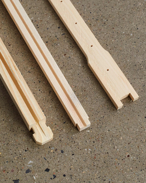 9 1/8" (Deep) Wood Frames - Groove Top and Bottom Bars – Worker and ...